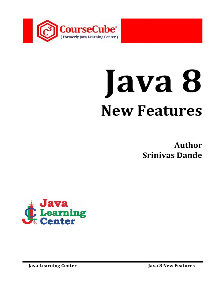 Java8 New - Study Guide - Part 1 | PDF | Method (Computer Programming) | Class (Computer ...