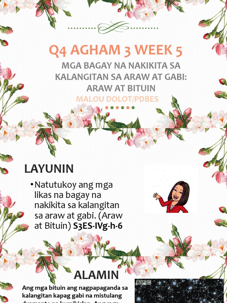 Agham 3 q4 Aralin 5 Araw at Bituin | PDF