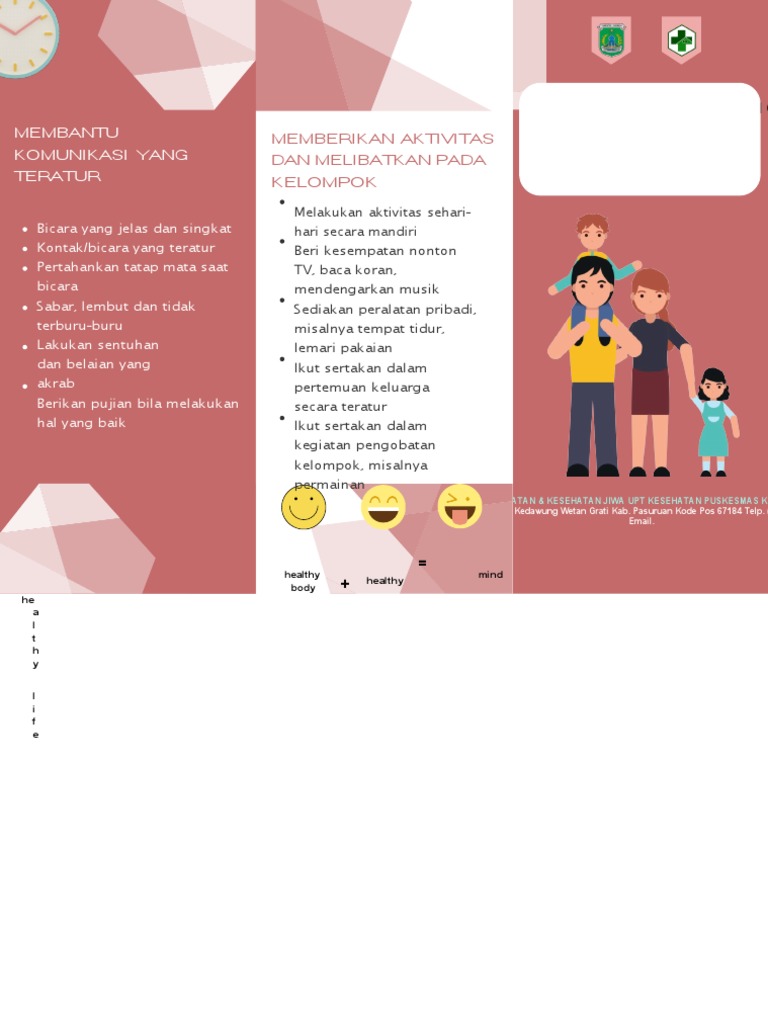 Leaflet PERAN KELUARGA ADA FOTO MAS NANDA | PDF