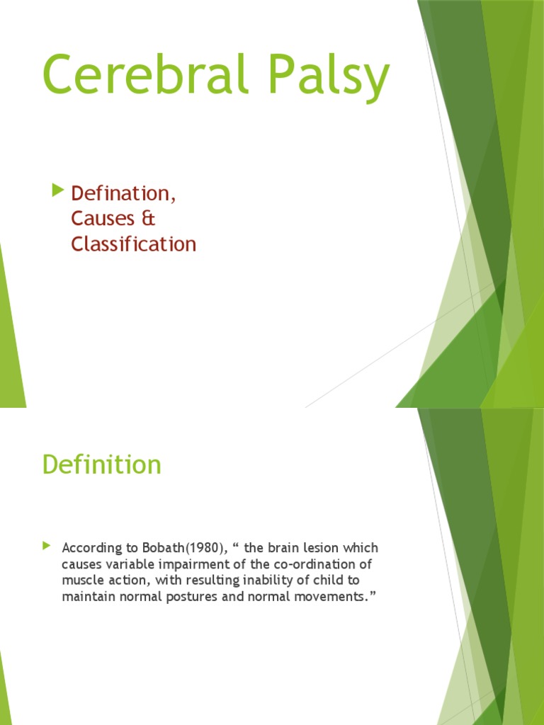 Cerebral Palsy - Definition, Causes and Classification | PDF | Cerebral ...