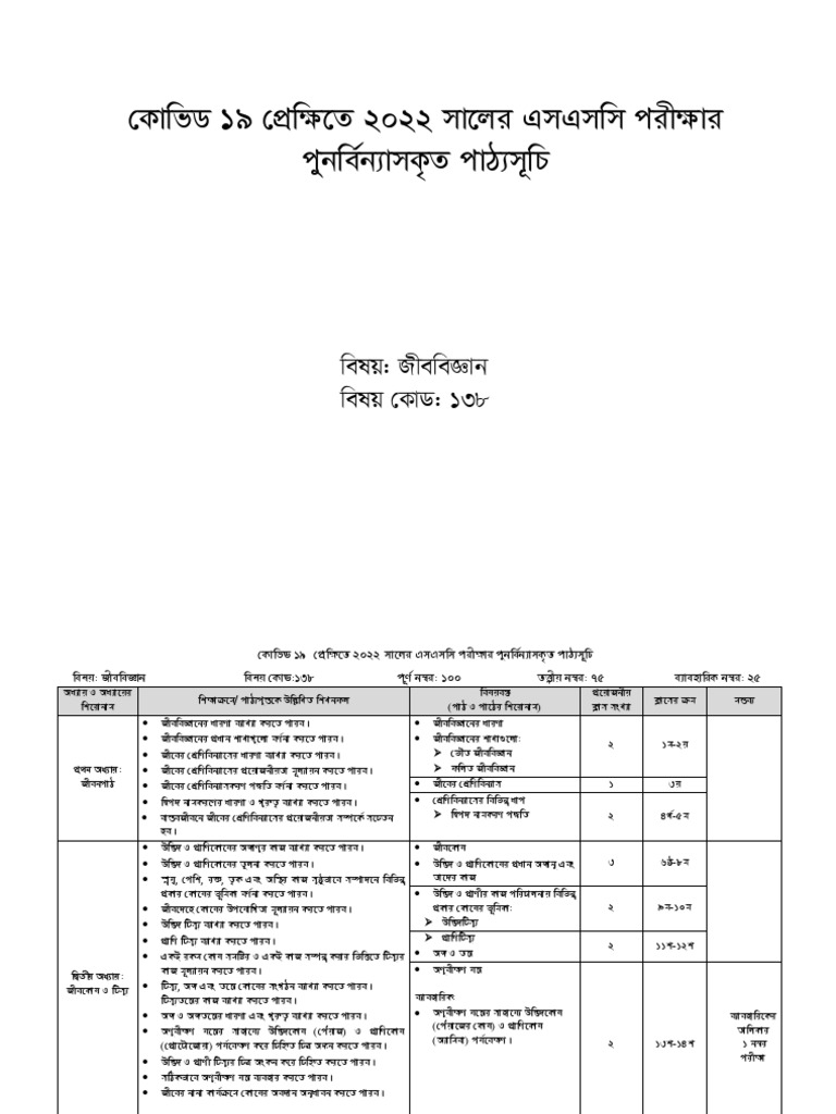 SSC - Biology 2022 | PDF | Biochemistry | Chemistry