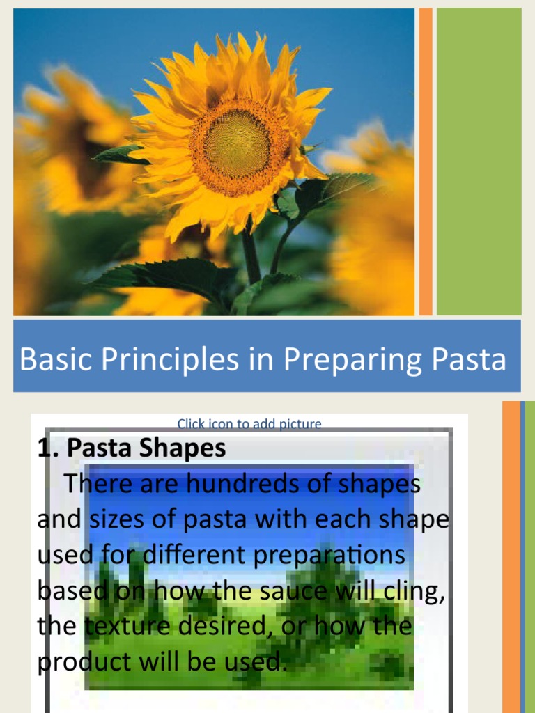 Q1 Basic Principles in Cooking Pasta | PDF | Spaghetti | Pasta