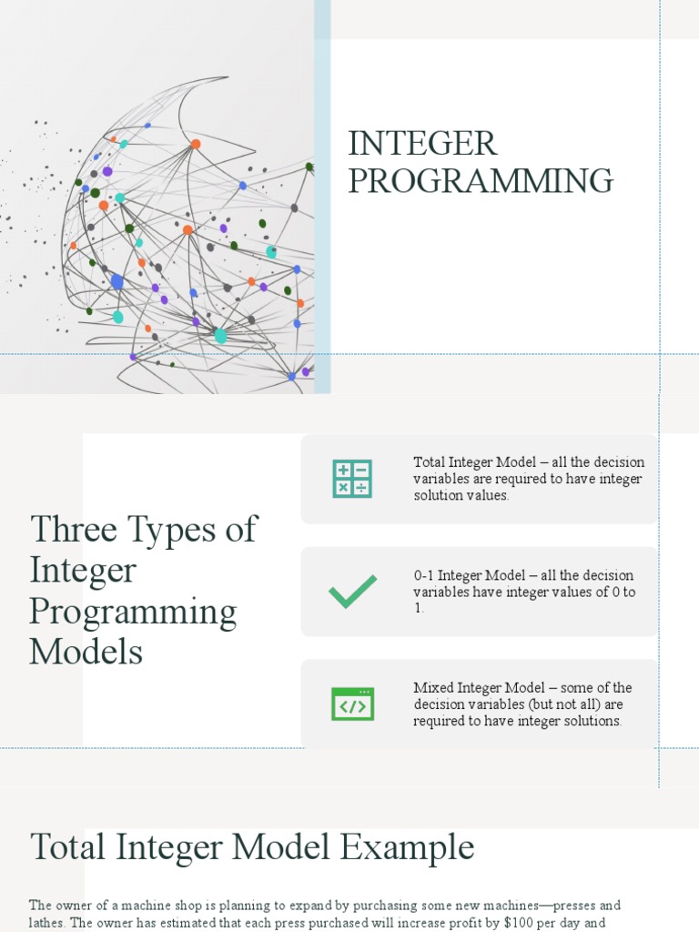 Integer Programming | PDF | Linear Programming | Numerical Analysis Integer Programming | PDF | Linear Programming | Numerical Analysis