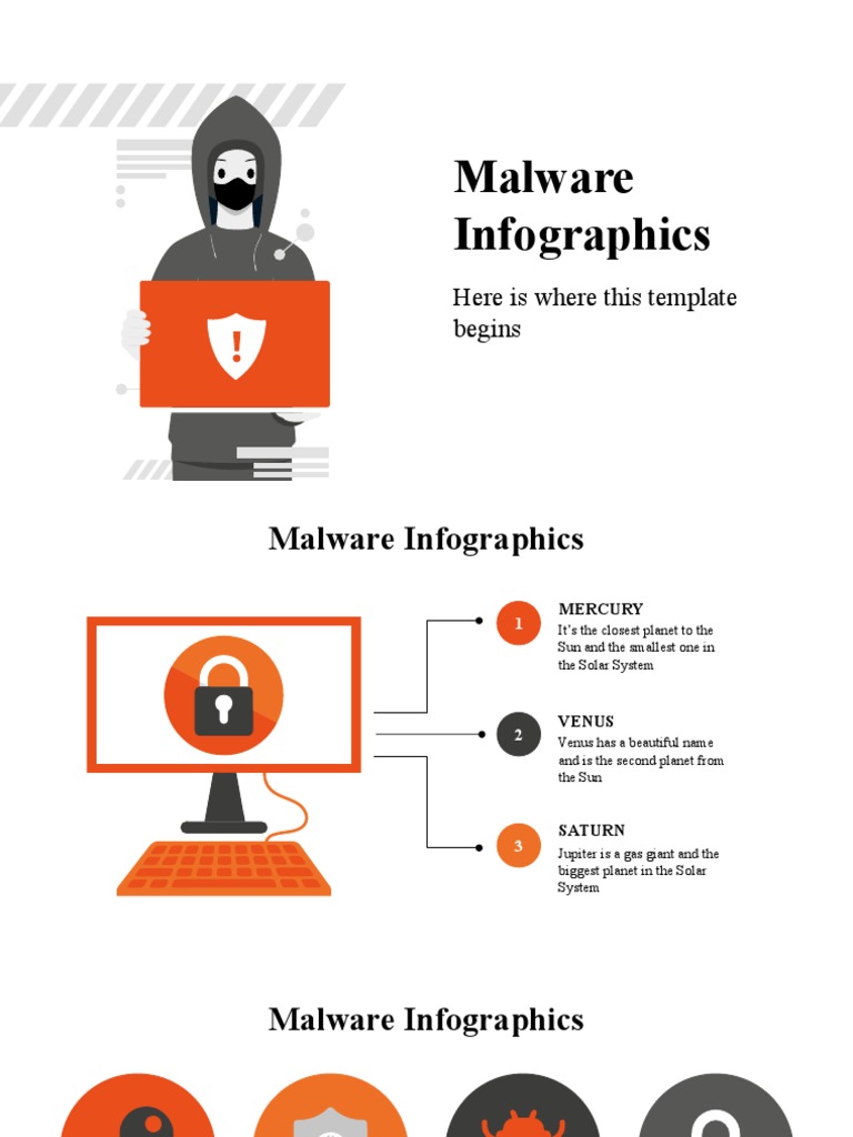 Malware Infographics by Slidesgo | PDF | Planets | Solar System