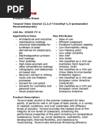 Technical Data Sheet: Eastman Texanol™ Ester Alcohol | PDF | Paint ...