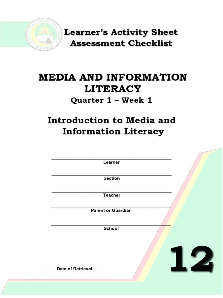 Media and Information Literacy Grade 12 - Q1 Week 1 | PDF | Media ...