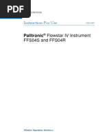 Palltronic Flowstar V Filter Integrity Test Instrument | PDF | Computer ...