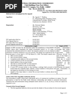 RTI First Appeal Format/Template | PDF | Virtue | Public Law