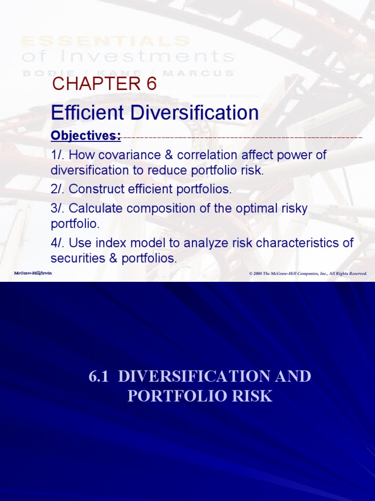 Efficient Diversification: Objectives | PDF | Diversification (Finance ...