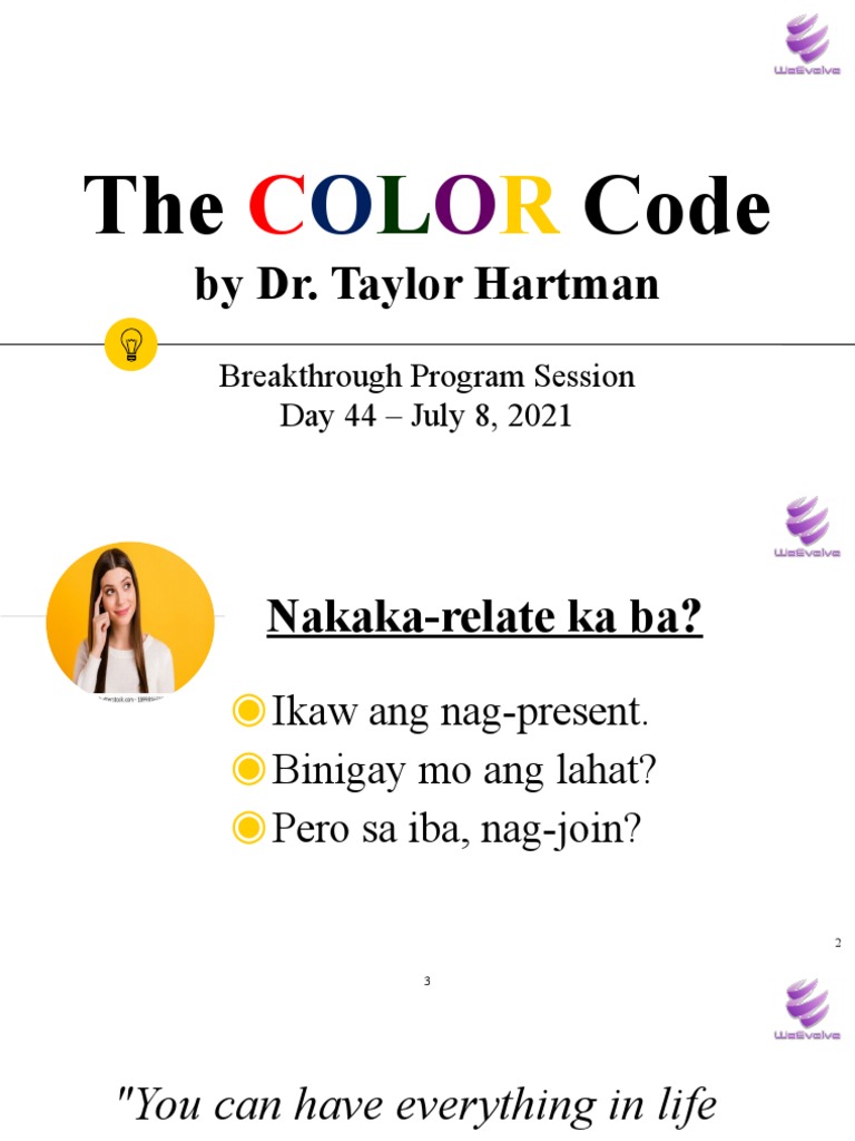 The Code: by Dr. Taylor Hartman | PDF | Psychological Concepts | Human ...