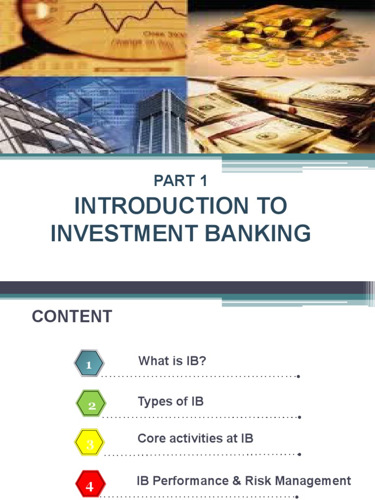Introduction To Investment Banking | PDF | Investment Banking ...