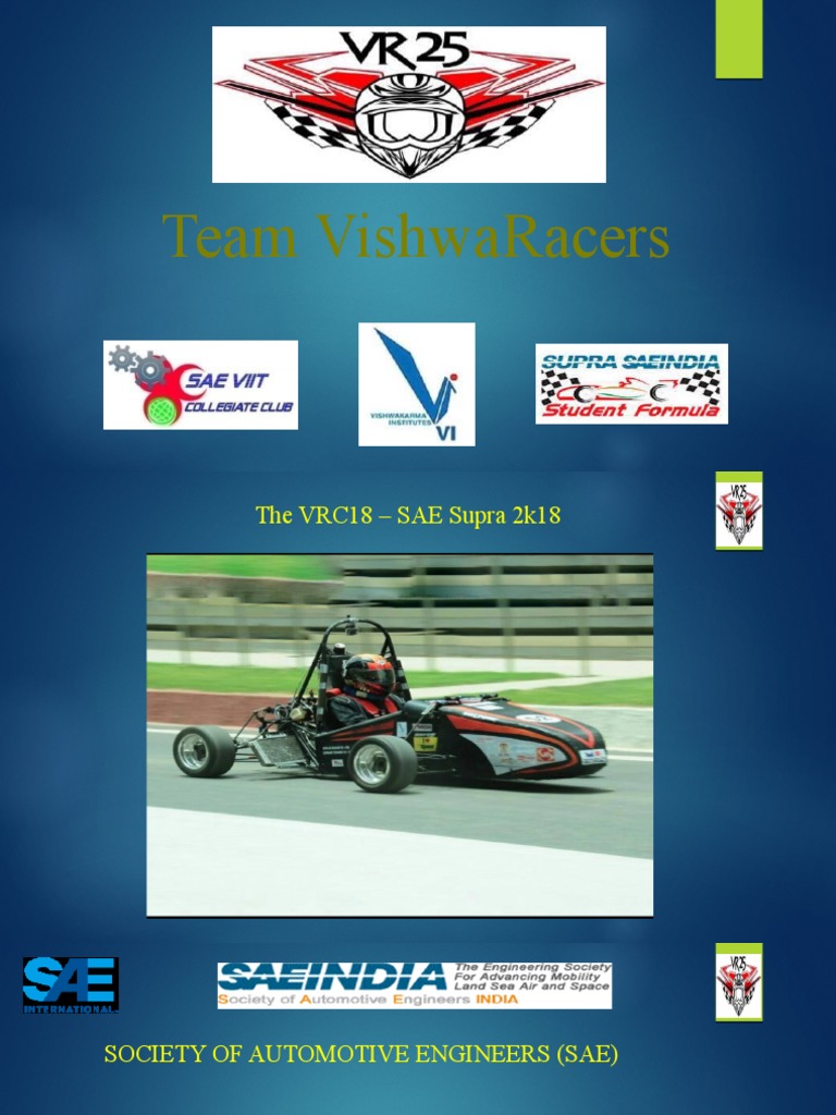 VishwaRacers' Achievements at SAE Supra | PDF | Vehicles | Automotive ...