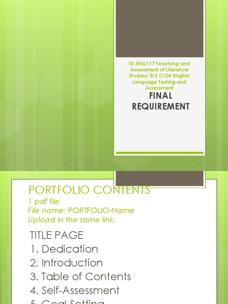 Portfolio Template | PDF | Career & Growth