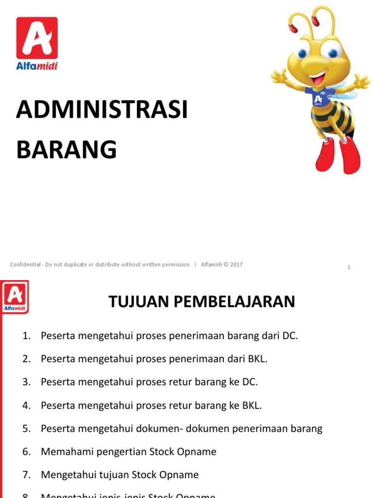 Administrasi Barang Slide | PDF