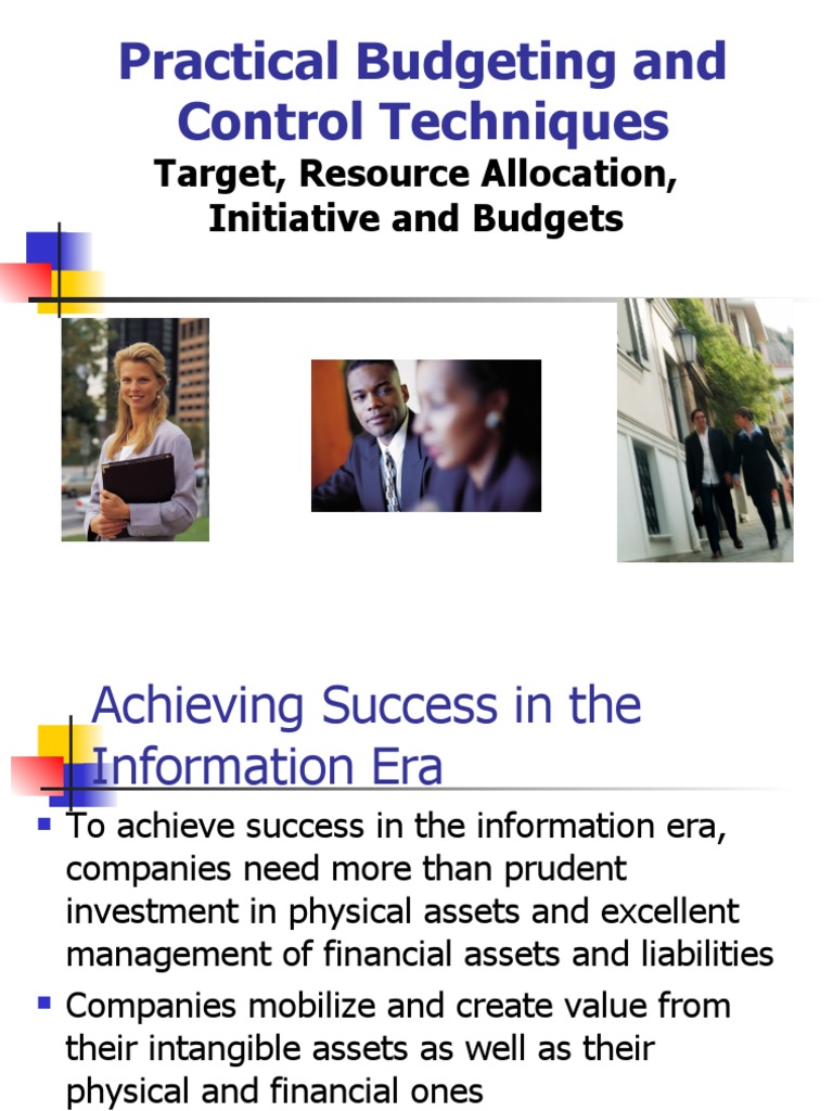 Practical Budgeting and Control Techniques: Target, Resource Allocation ...