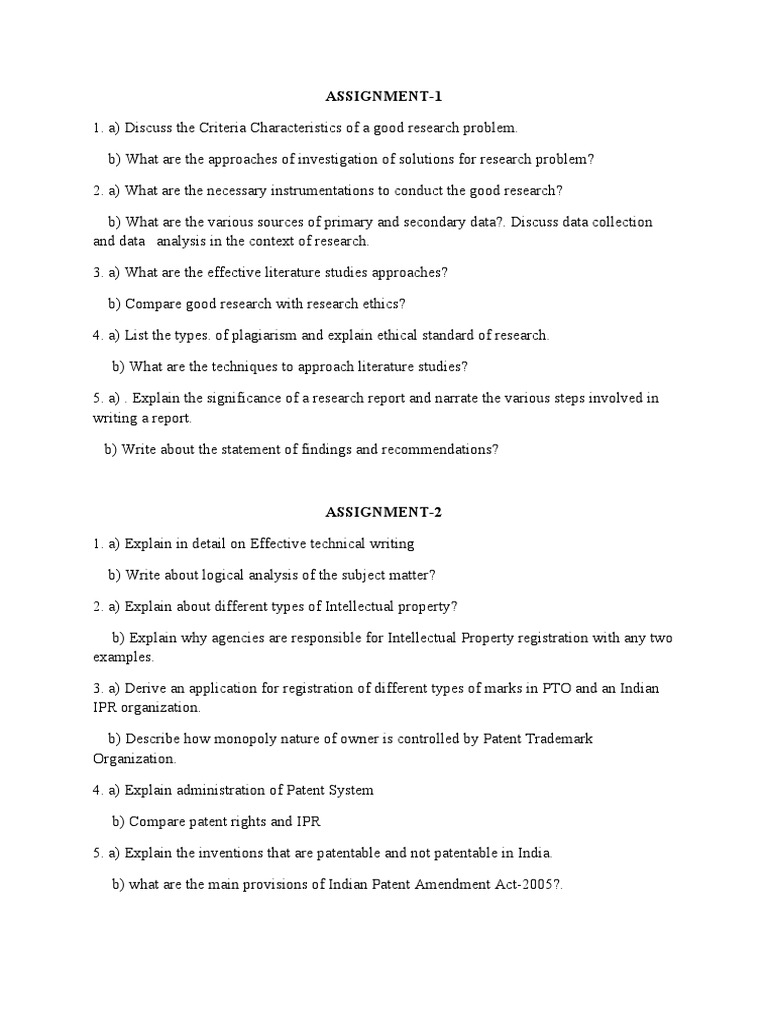 Assignment Rm&ipr | PDF | Art | Computers