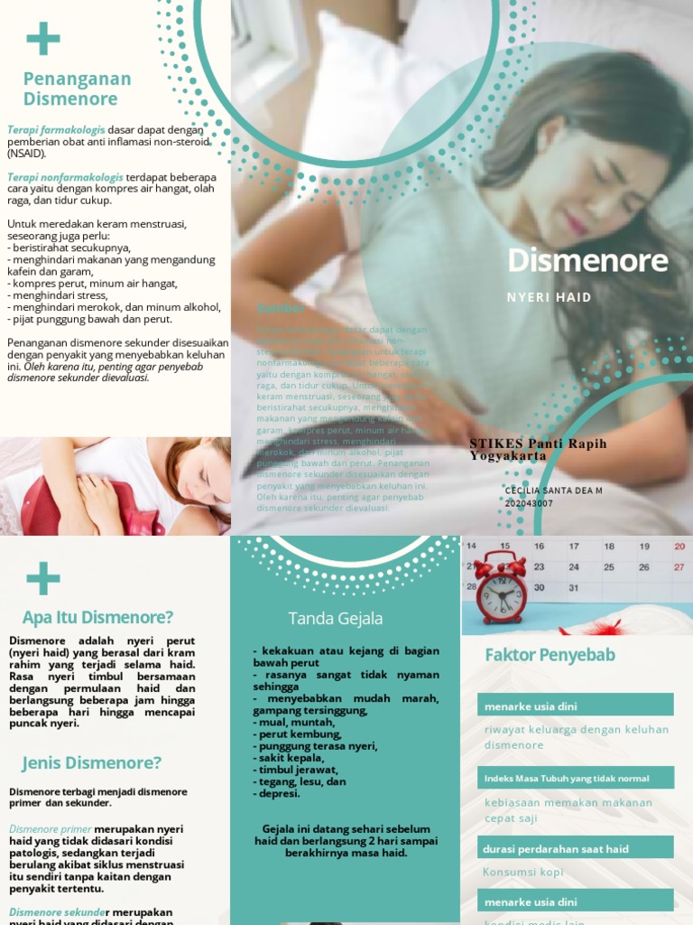 Leaflet Dismenore | PDF | Kesehatan Holistik