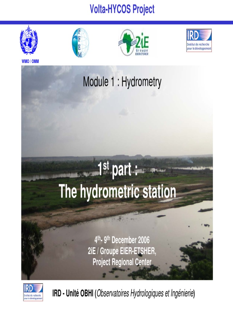 Hydrometry Training | PDF | River | Flow Measurement