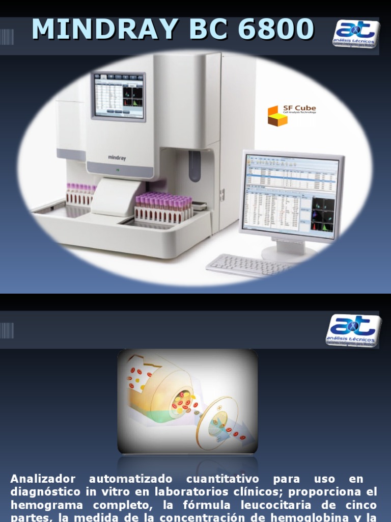 Presentacion Mindray BC 6800 | PDF | Sangre | Biología