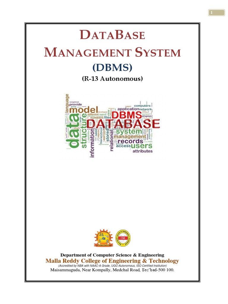 Database Management Systems-1 | PDF | Relational Database | Abstraction (Computer Science)