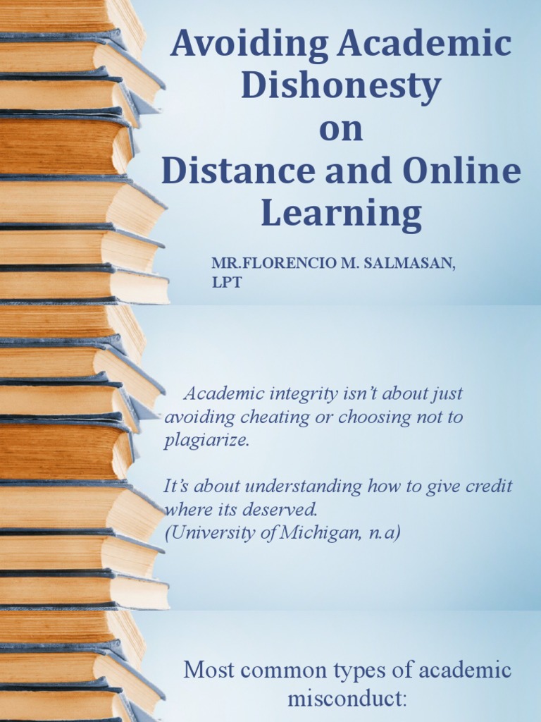 Avoiding Academic Dishonesty | PDF | Academic Dishonesty | Plagiarism