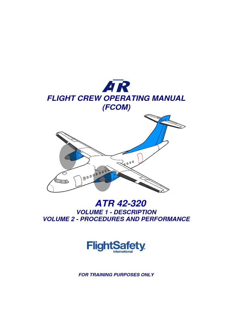 FCOM ATR Consolidado | PDF | Transponder (Aeronautics) | Aircraft