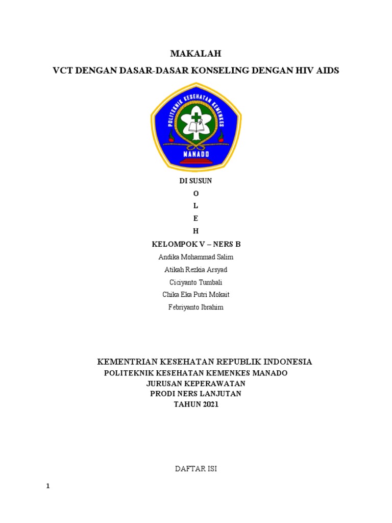 Makalah Hiv VCT Kel 5 | PDF