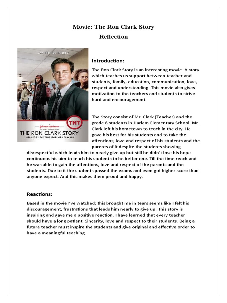 The Ron Clark Story | PDF