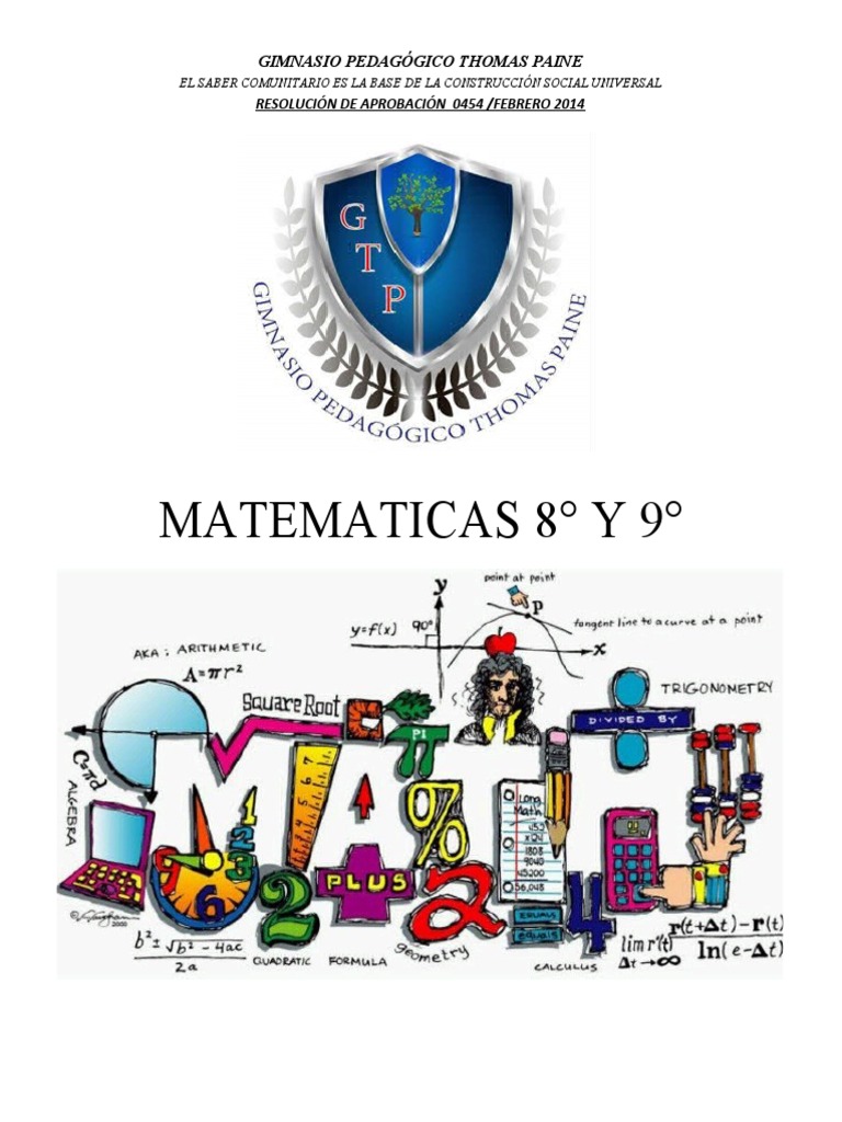 Portada de Modulos Matematicas y Geometria 8 y 9 | PDF