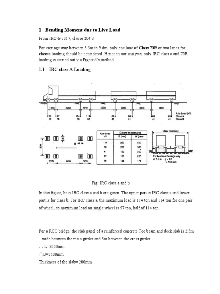 Live Loading Calculation | PDF | Bending | Vehicles