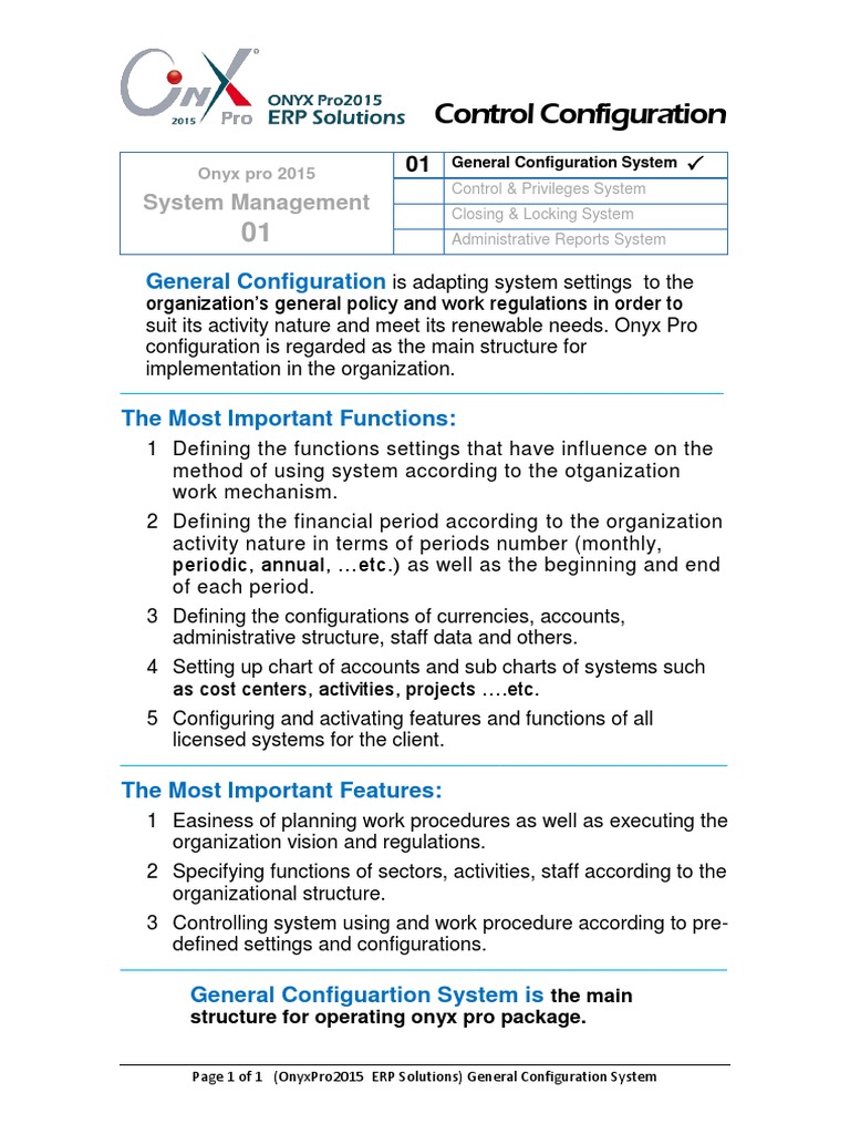 ERP General Configuration | PDF | Enterprise Resource Planning ...