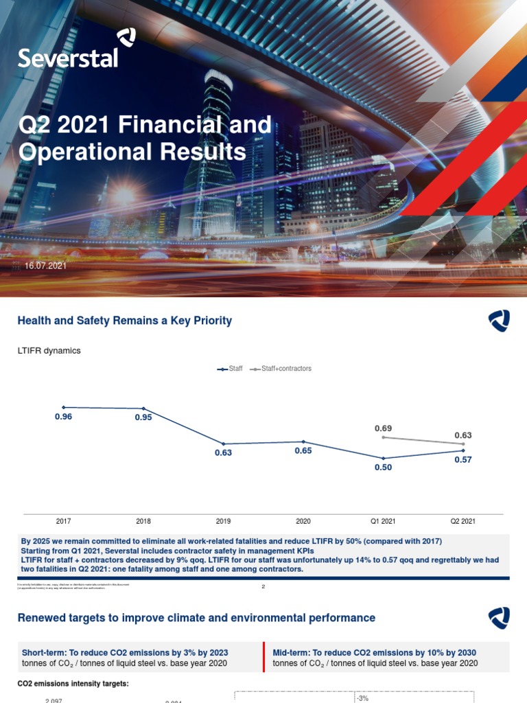 Severstal Presentation Q2 2021 | PDF | Debt | Steelmaking