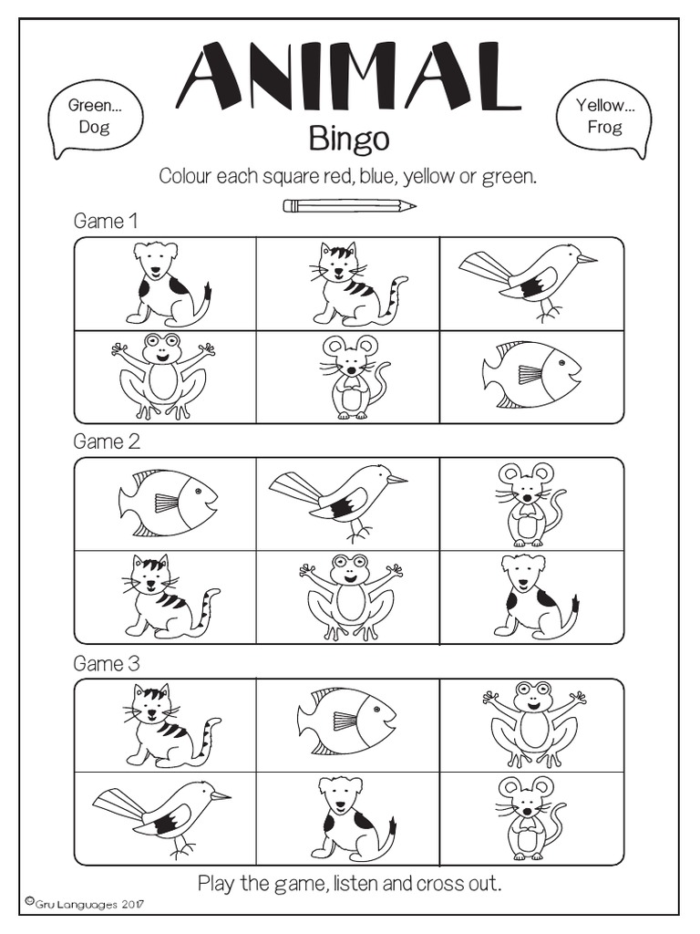 Animal Bingo | PDF