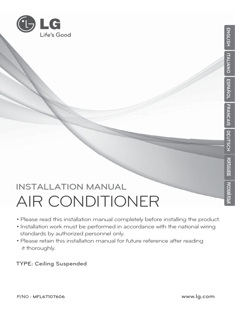 Air Conditioner: Installation Manual | PDF | Nut (Hardware) | Pipe ...