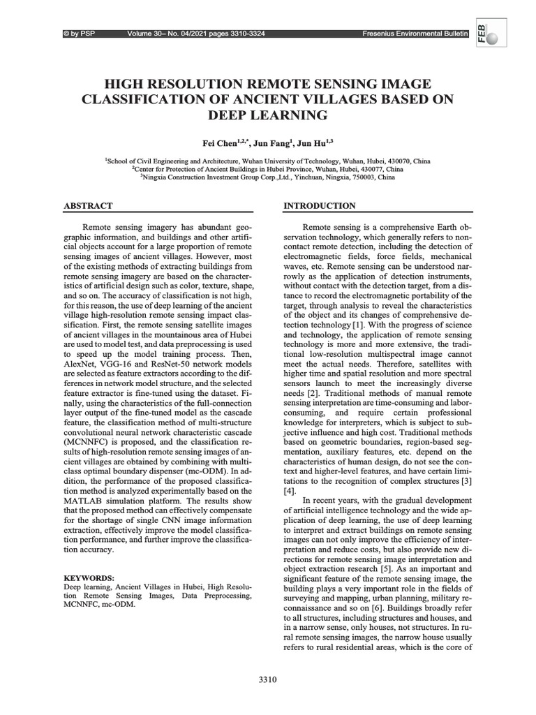 Remote Sensing Techniques Overview | PDF