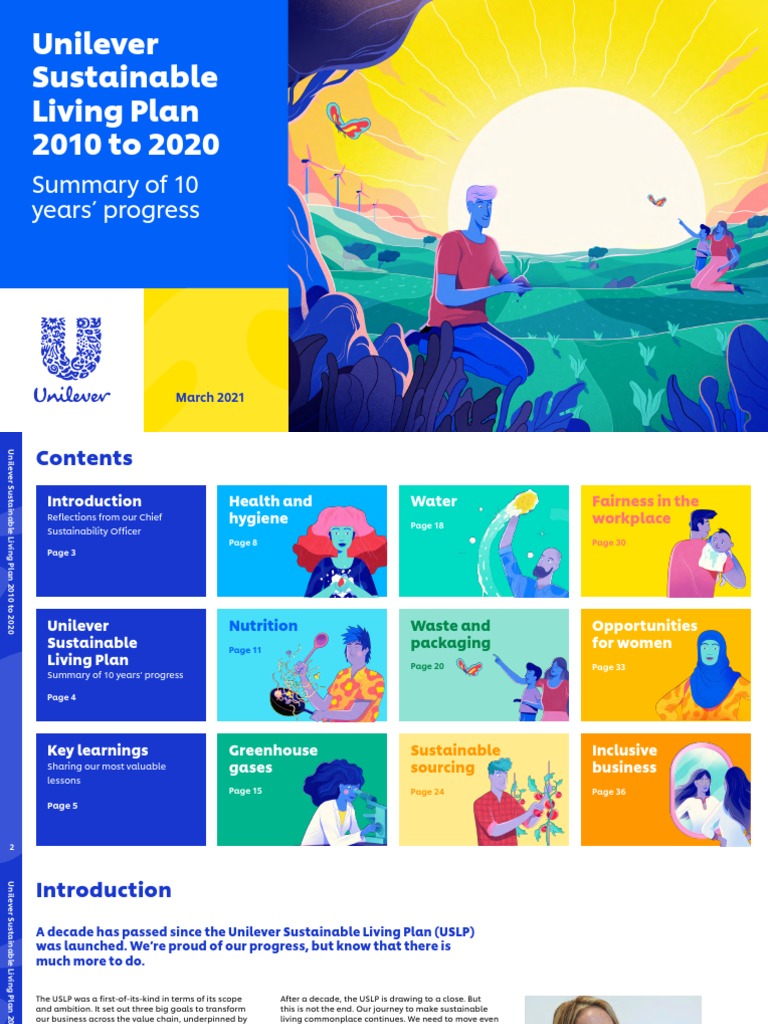 USLP Summary of 10 Years Progress | PDF | Fat | Sustainability