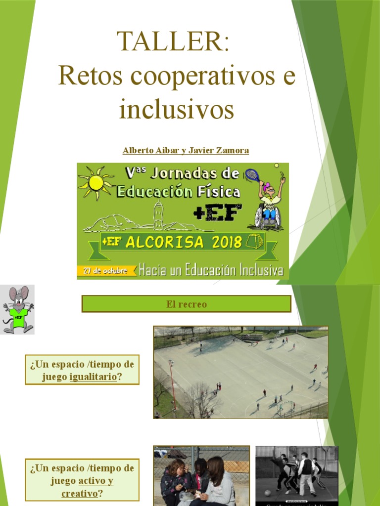 TALLER Retos Cooperativos e Inclusivos | PDF | Cognición | Science