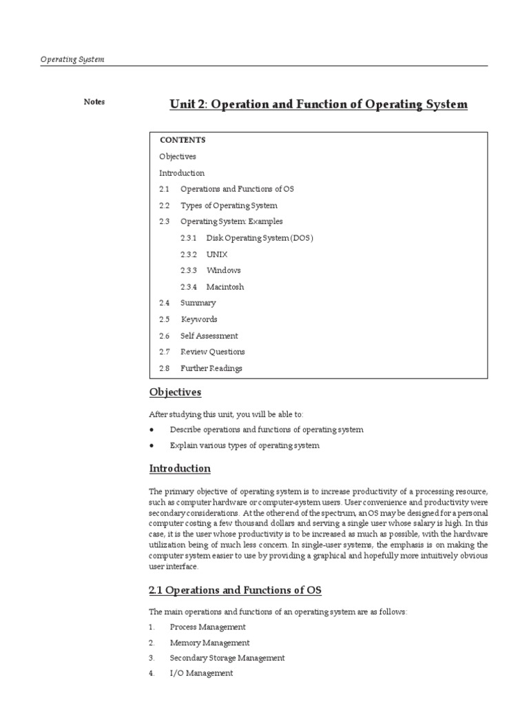 Operating Systems Notes FINAL - Unit2 | PDF | Process (Computing ... Operating Systems Notes FINAL - Unit2 | PDF | Process (Computing ...