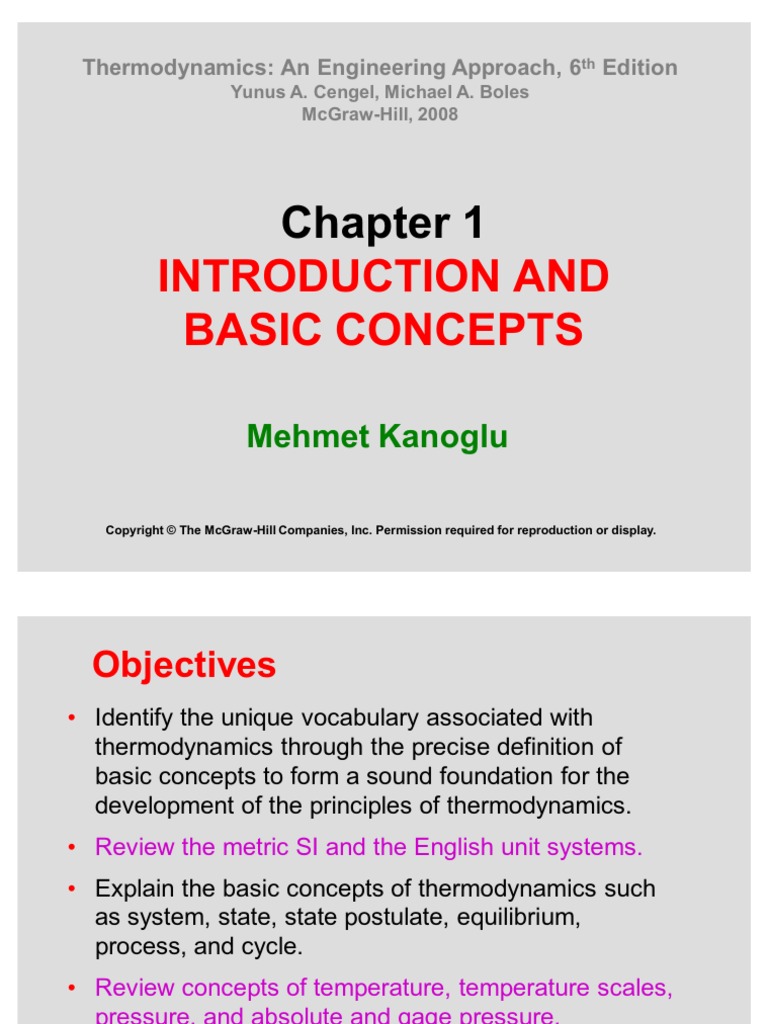 Chapter 1 Lecture | PDF | Temperature | Thermodynamics