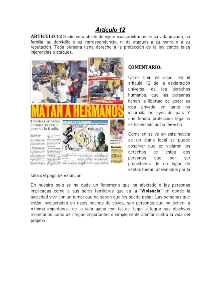 Artículo 12 | PDF