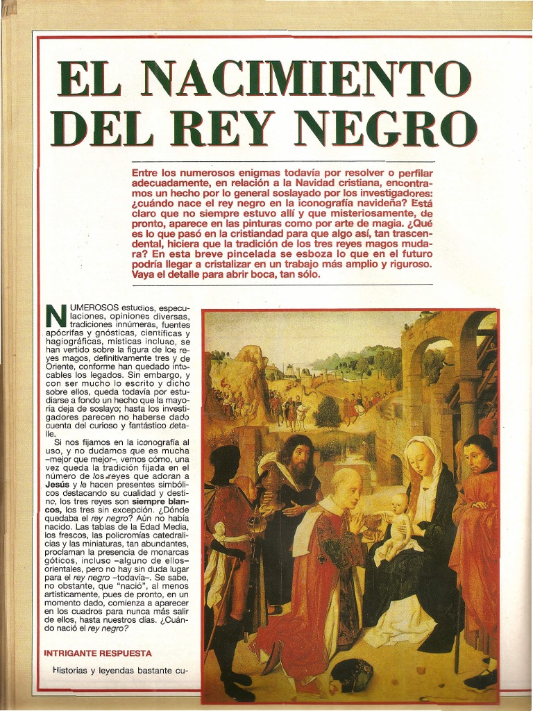 El Nacimiento del Rey Negro Magos | PDF | Reyes Magos | Jesús