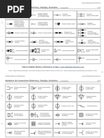 Símbolos de Conectores Eléctricos, Clavijas, Enchufes | PDF
