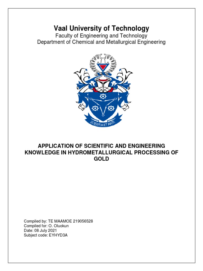 Graduate Attribute Application of Scientific and Engineering Knowledge ...