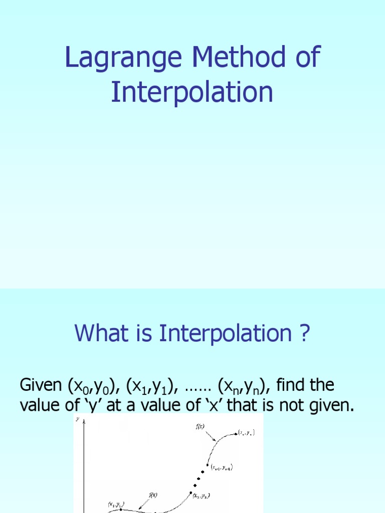 Phn 311 Lectures On Interpolation Pdf Interpolation Correlation And Dependence