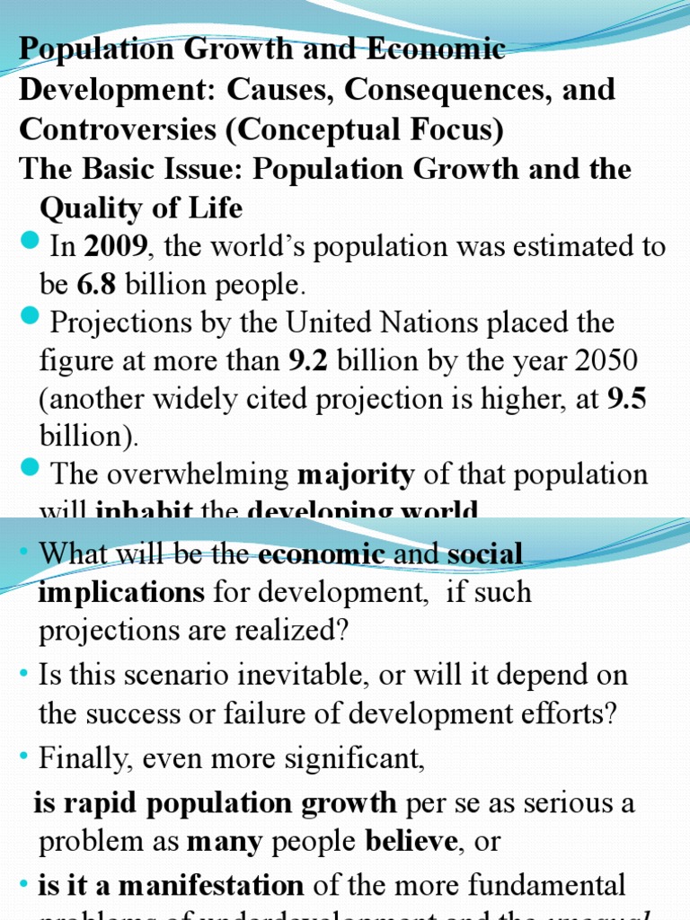 Devt Econ II PPT 1 1 | PDF | Total Fertility Rate | Demography