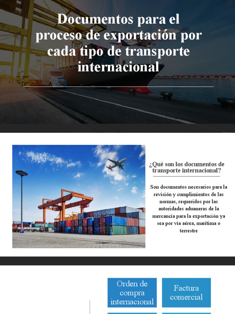 Documentos de Proc Export | PDF | Transporte | Comercio