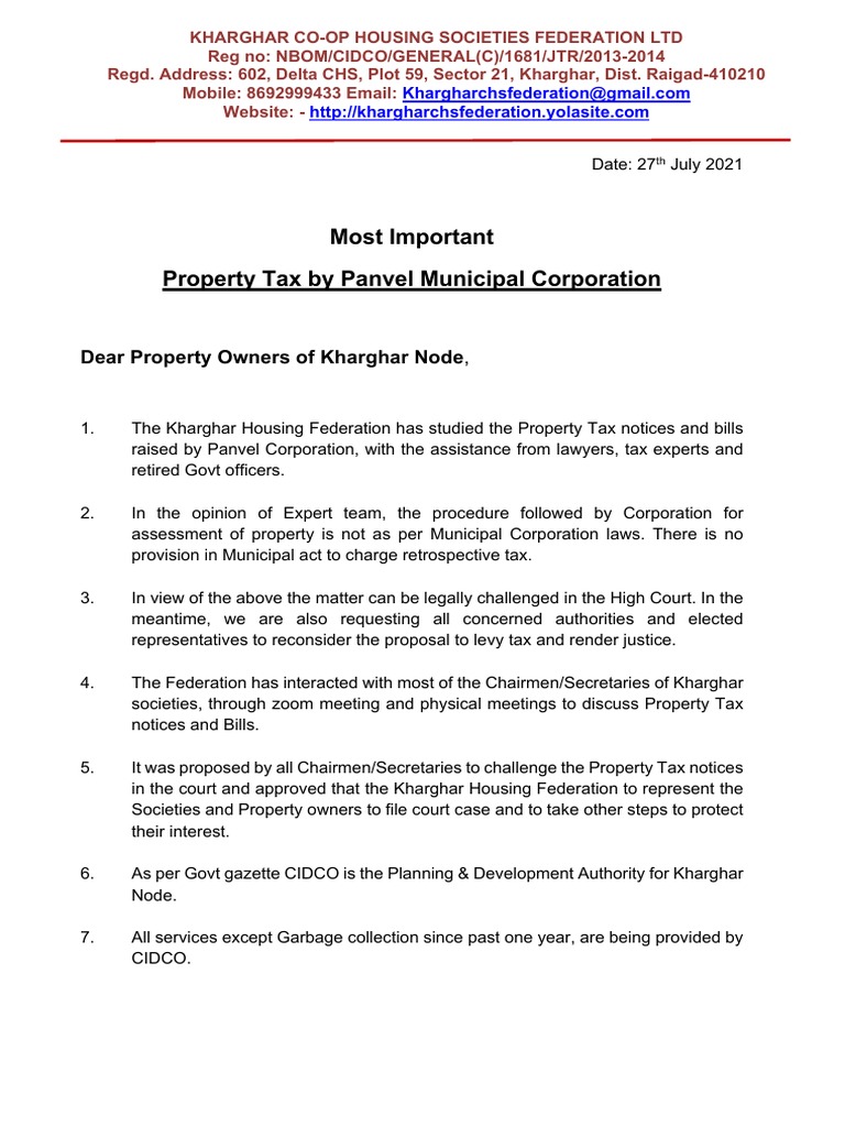 Property Tax PMC | PDF | Property Tax | Taxes