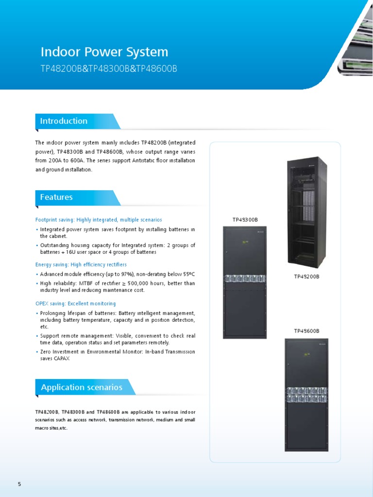 DC Rectifier Indoor Power System | PDF | Rectifier | Fuse (Electrical)