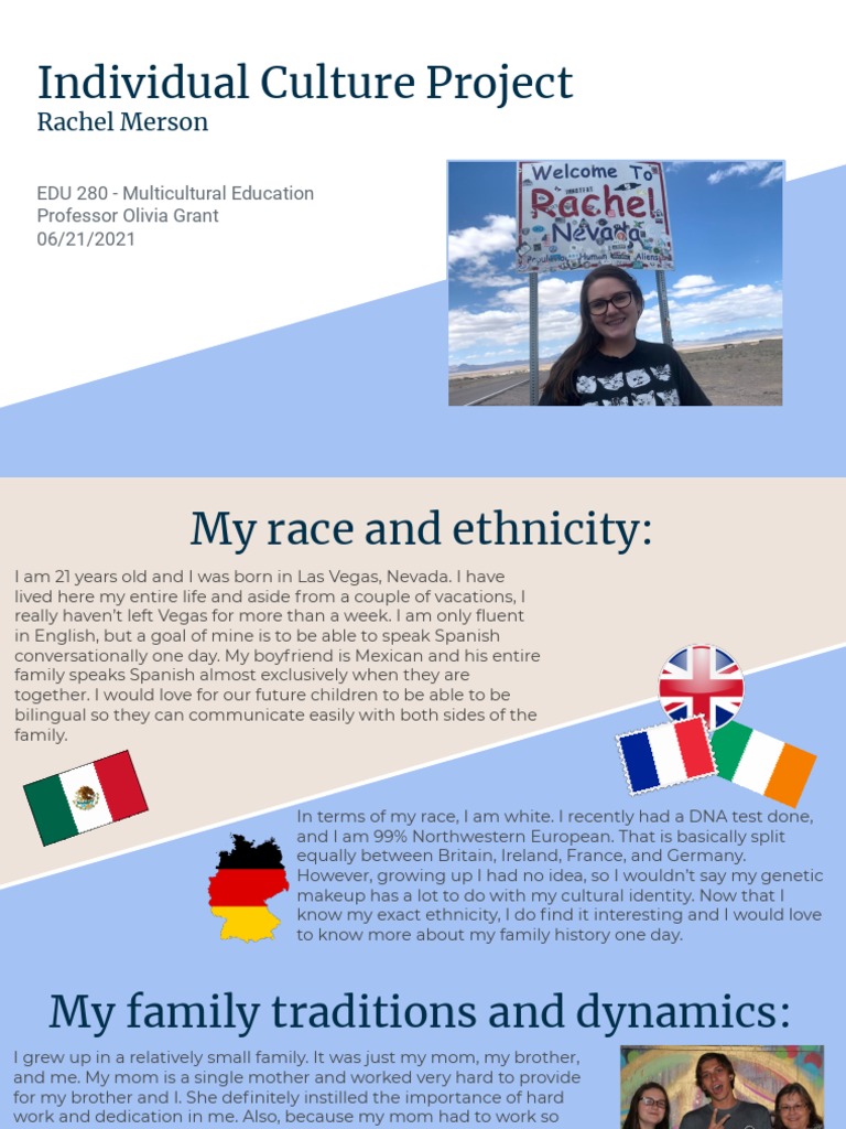 Individual Culture Project Rachel Merson 1 | PDF