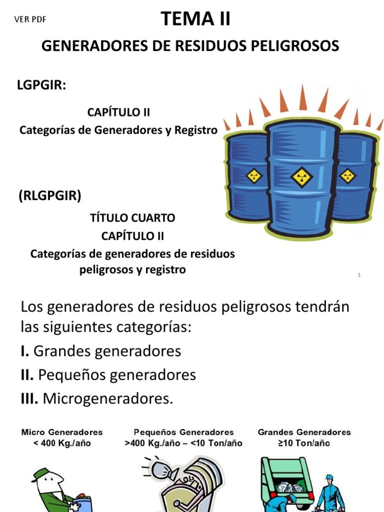 2-Generadores de RP Lgpgir | PDF | Residuos | Naturaleza